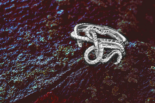 Earthworm Tangle Ring - Peggy Skemp Jewelry